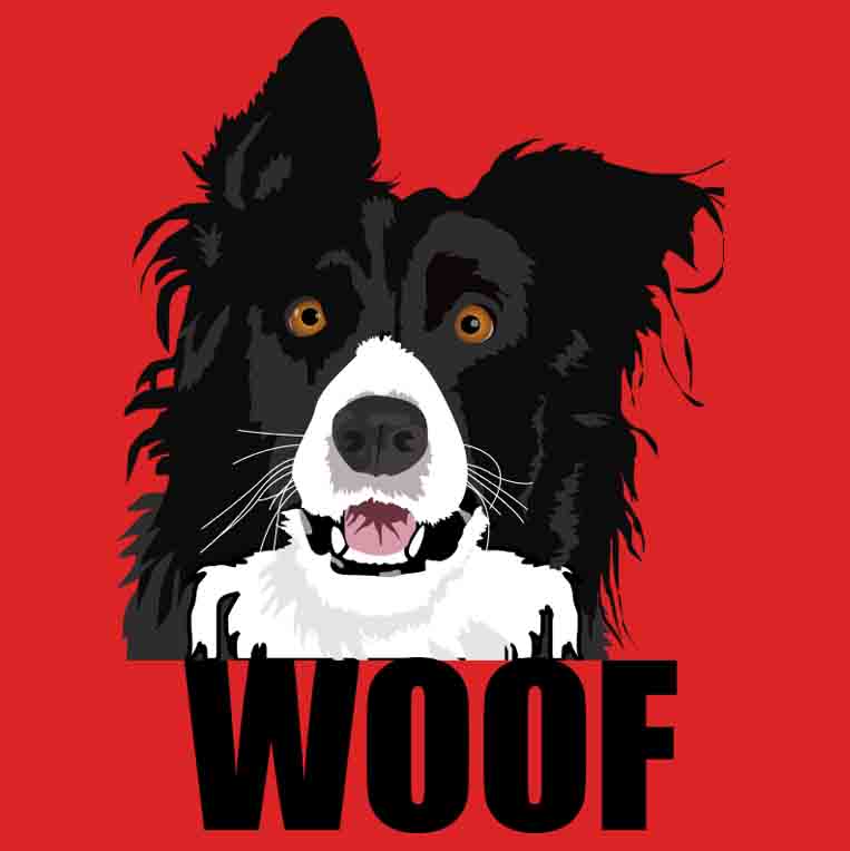 Happy Sheep Dog - Teeprint