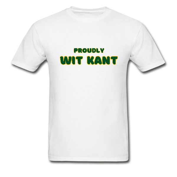 RWC 2023 Proudly Wit Kant Plain Text Green and Gold Design - Teeprint